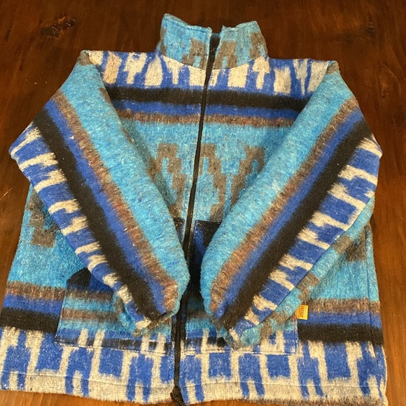 Molina | Jackets & Coats | Vintage Artesanias Molina Indian Sweater Zip ...